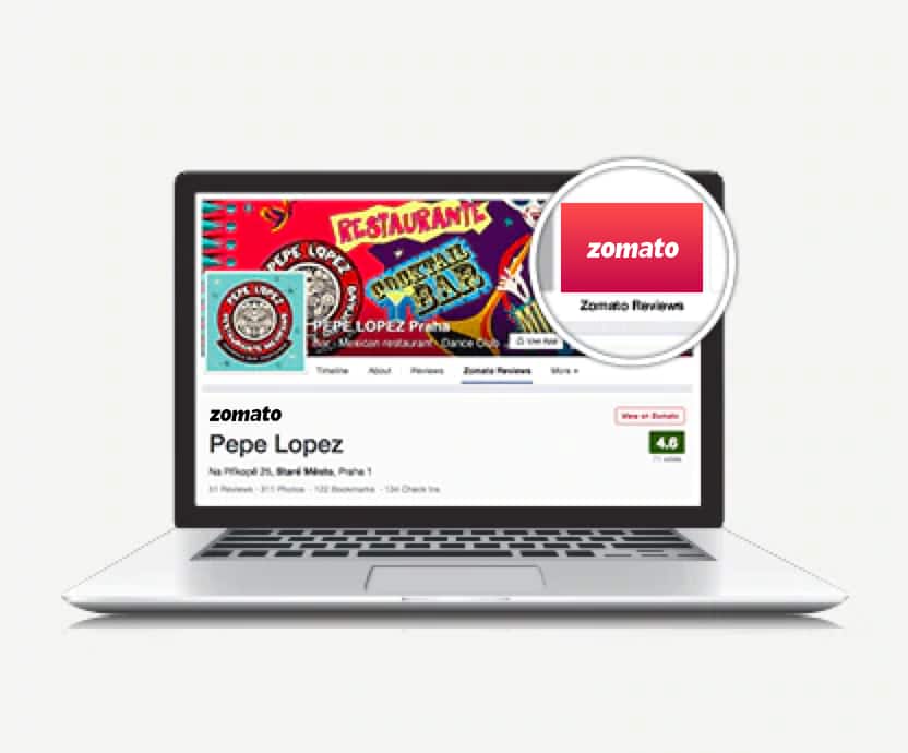 Free widgets for restaurants - Zomato